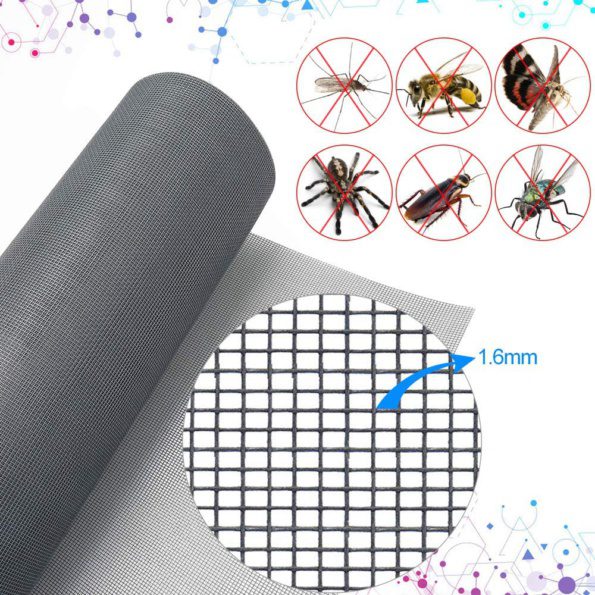 Rollo de Malla Mosquitera Fibra de Vidrio por rollos - 30m x Ancho ...